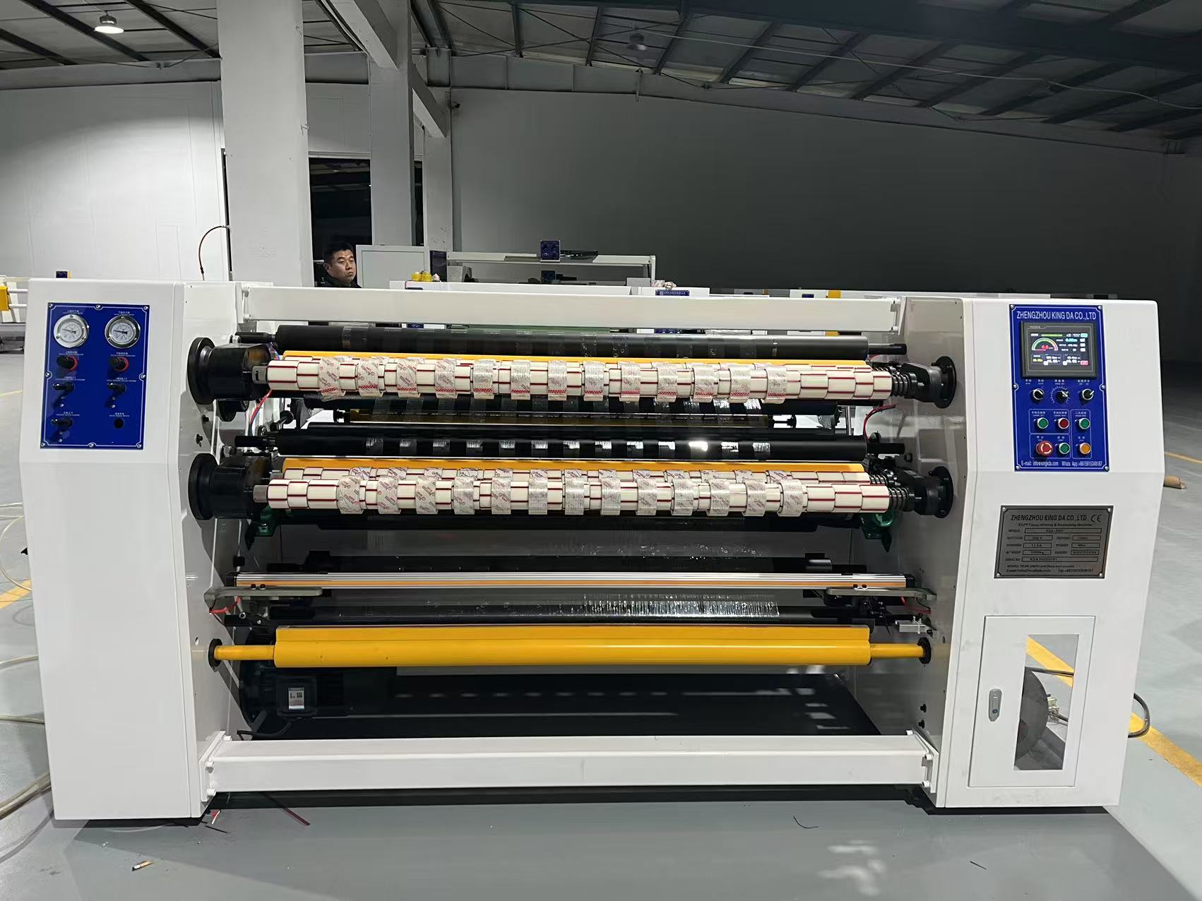 KDA - 1600 High Speed Super Clear Bopp Adhesive Tape Slitting Machine ...